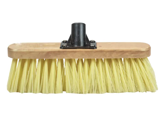 Soft Cream PVC Bristle Broom Head 300mm Threaded Socket | Faithfull To ...