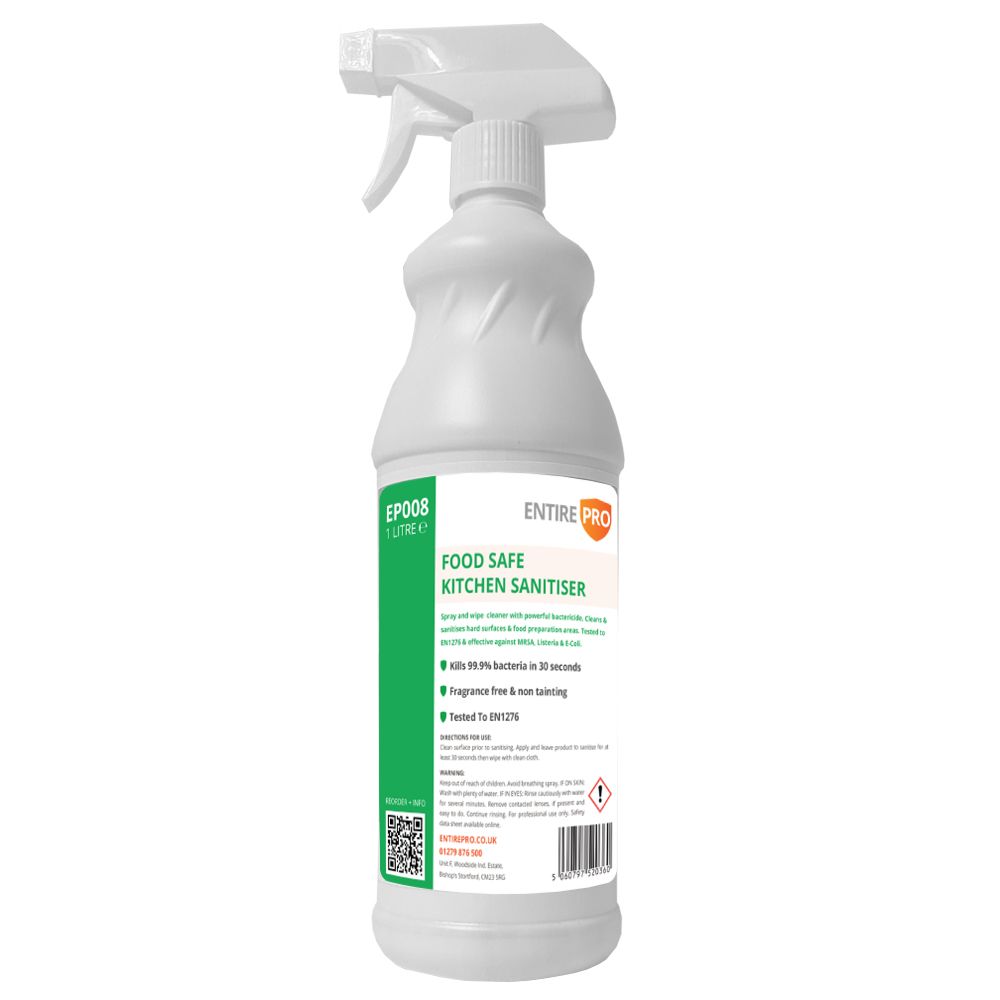 Food Safe Kitchen Sanitiser Spray (1 Litre) | EntirePro — SBT Ltd.