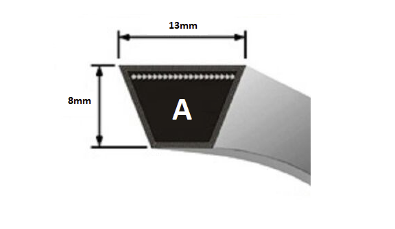 A37 V-Belt | A Section Belt — SBT Ltd.