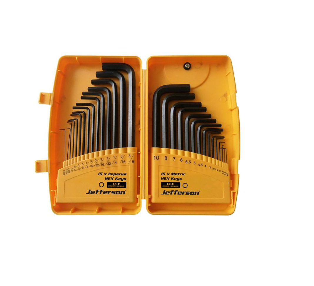 30 Piece Hex Key Set | Jefferson Professional — SBT Ltd.